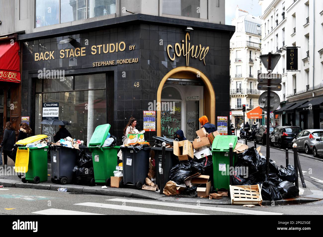 Garbage Strike Collection in Paris in march 2023 - France Stock Photo ...
