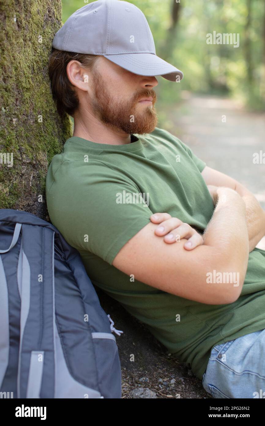 Snoozing hat hi-res stock photography and images - Alamy