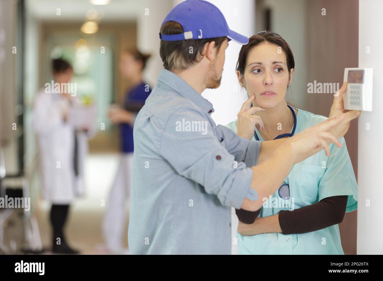 nurse portrait at the hospital Stock Photo - Alamy