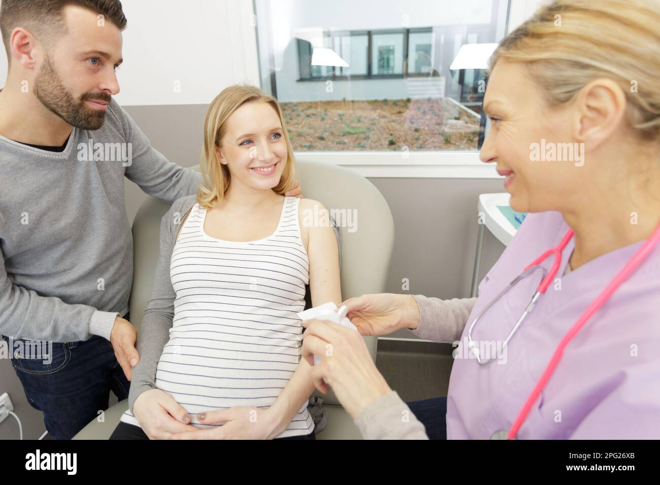 a couple in reproduction clinic Stock Photo - Alamy