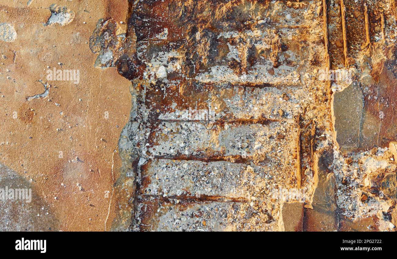 Old rusty textured metal surface. Conception of aging and decay Stock ...