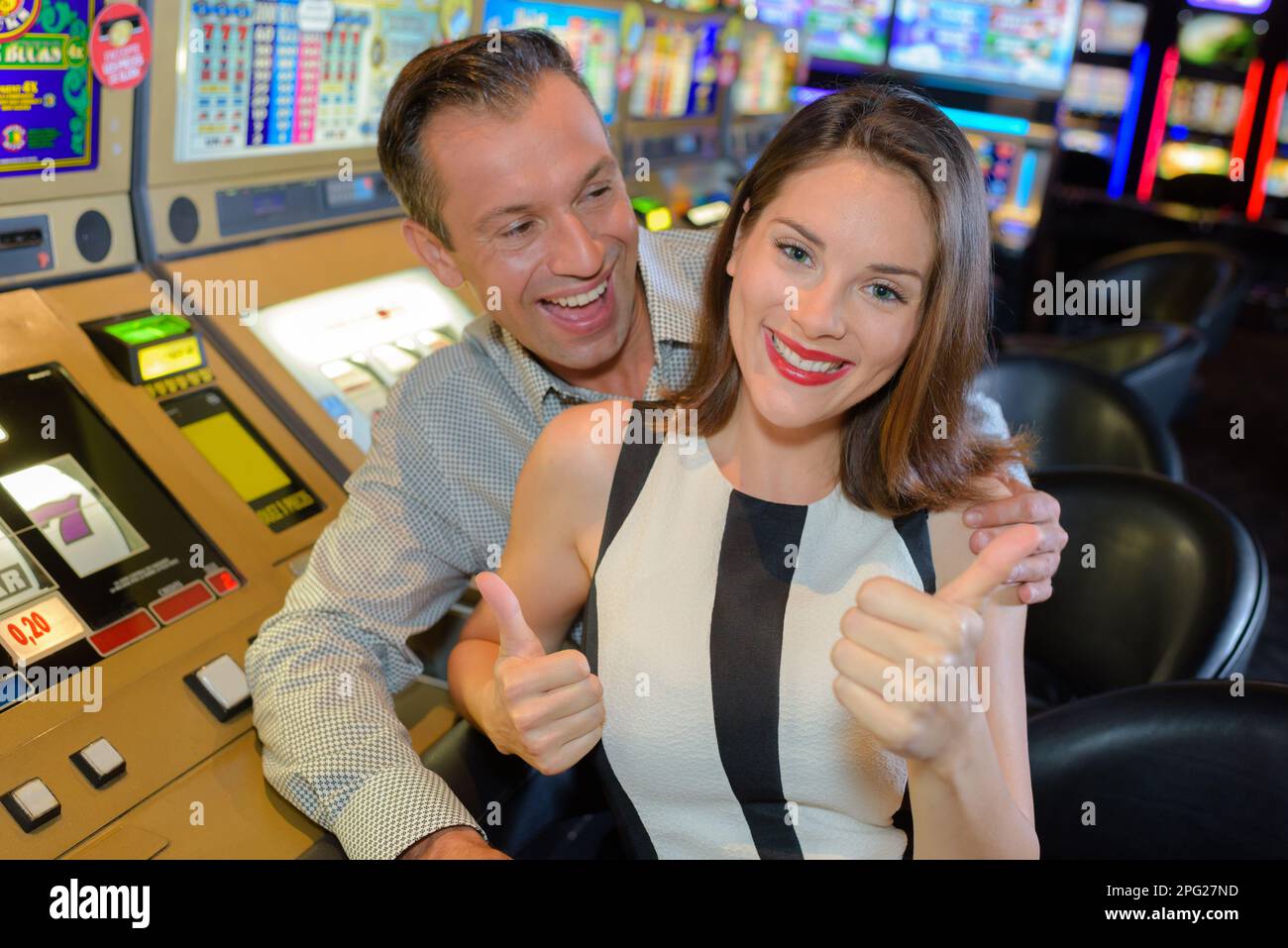 Young group people gambling in hi-res stock photography and images - Alamy