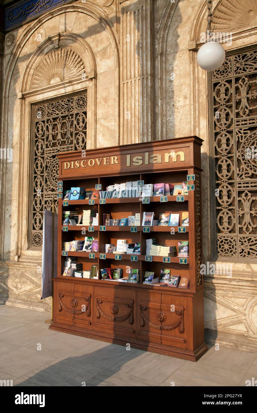 Egypt, Cairo, Mohammad Ali Mosque, book stall with free Islamic books ...