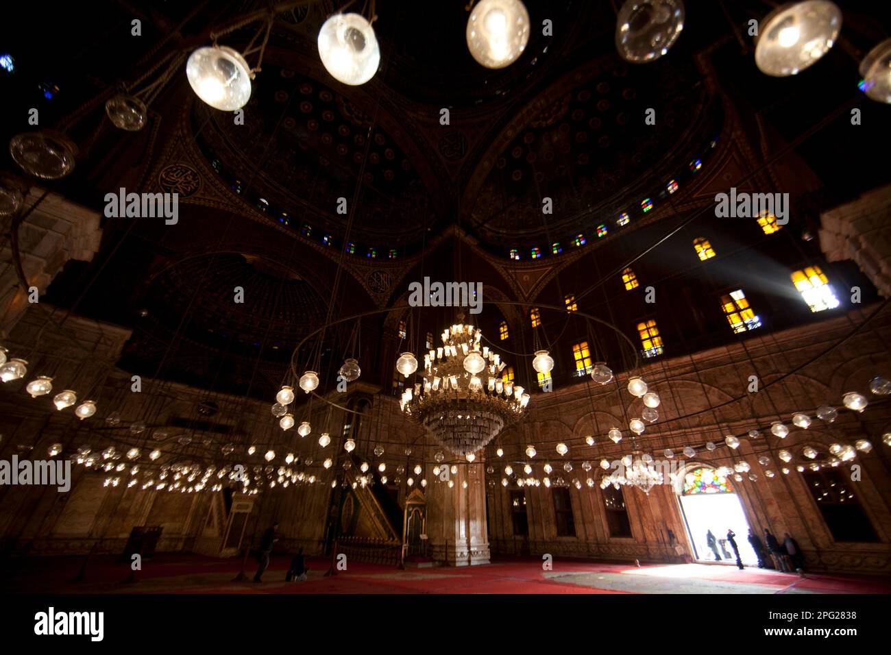 Egypt, Cairo, the Mohammad Ali Mosque interior Stock Photo - Alamy