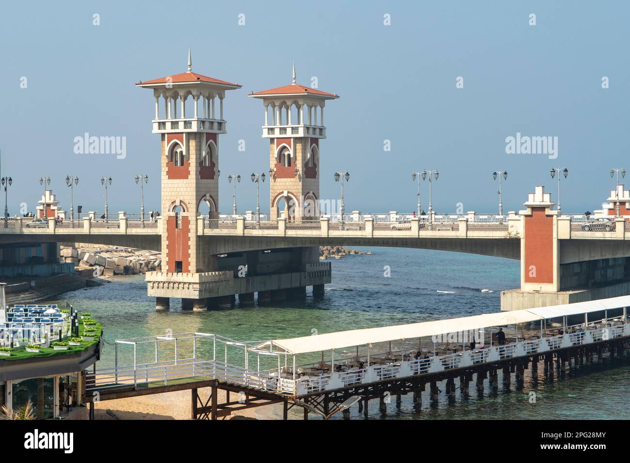 Stanley Bridge on Corniche, Alexandria, Egypt Stock Photo - Alamy