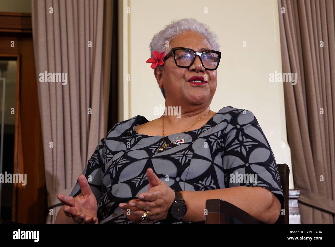 Samoan Prime Minister Fiamē Naomi Mata'afa addresses the Lowy Institute ...