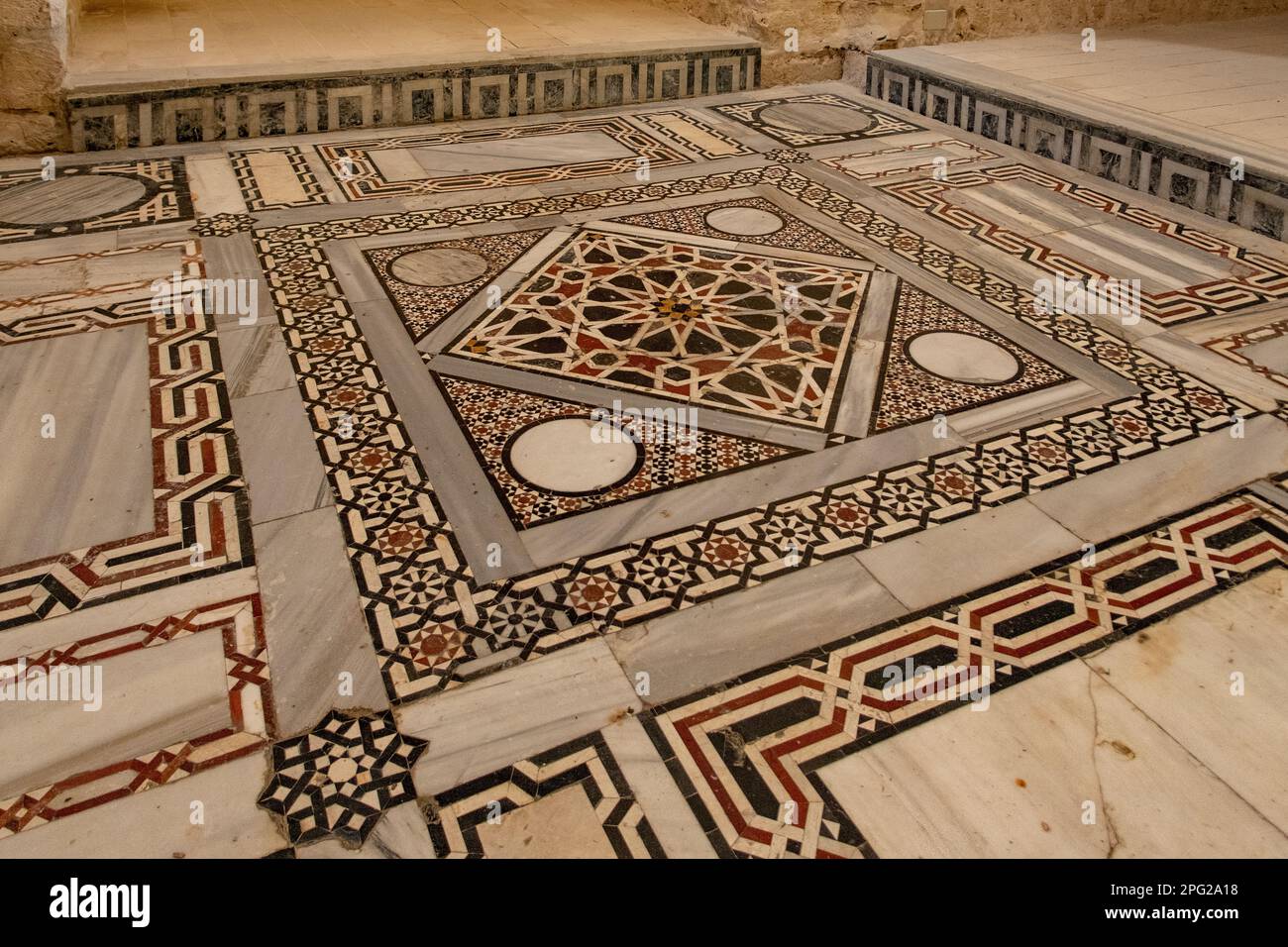 Floor of Mosque in Qaitbay Citadel, Alexandria, Egypt Stock Photo - Alamy