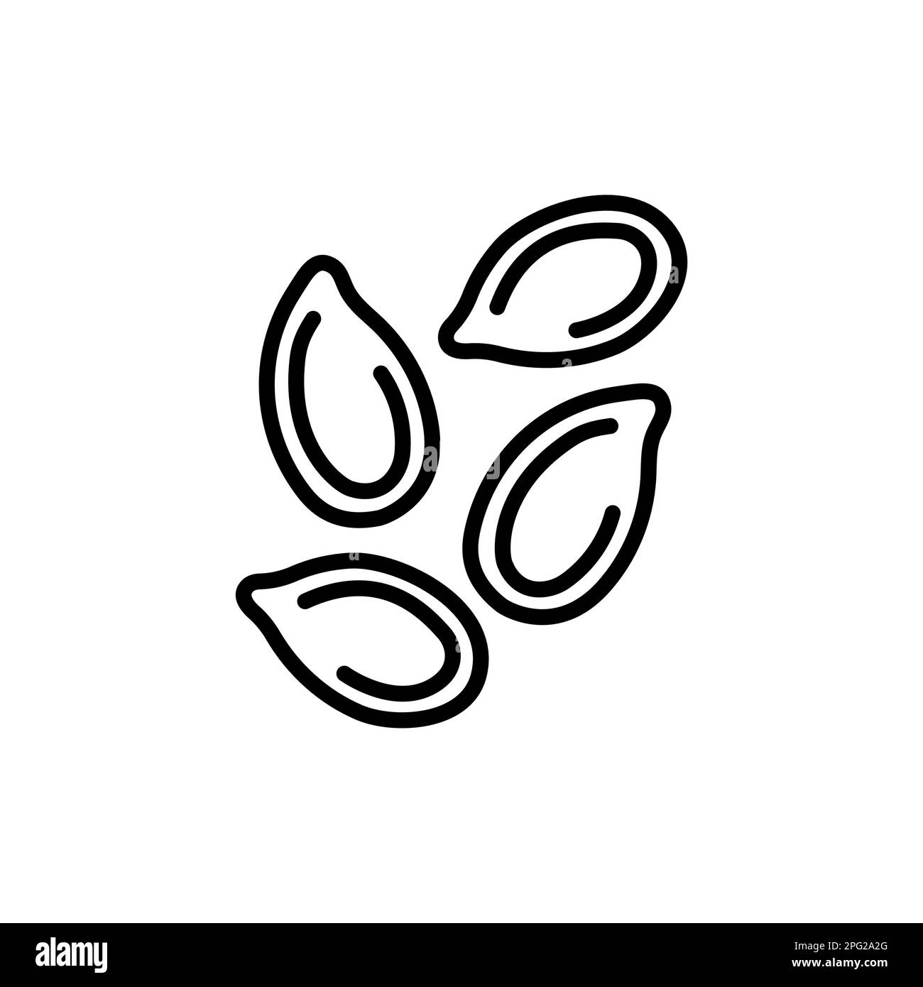 Seed Clipart Black And White
