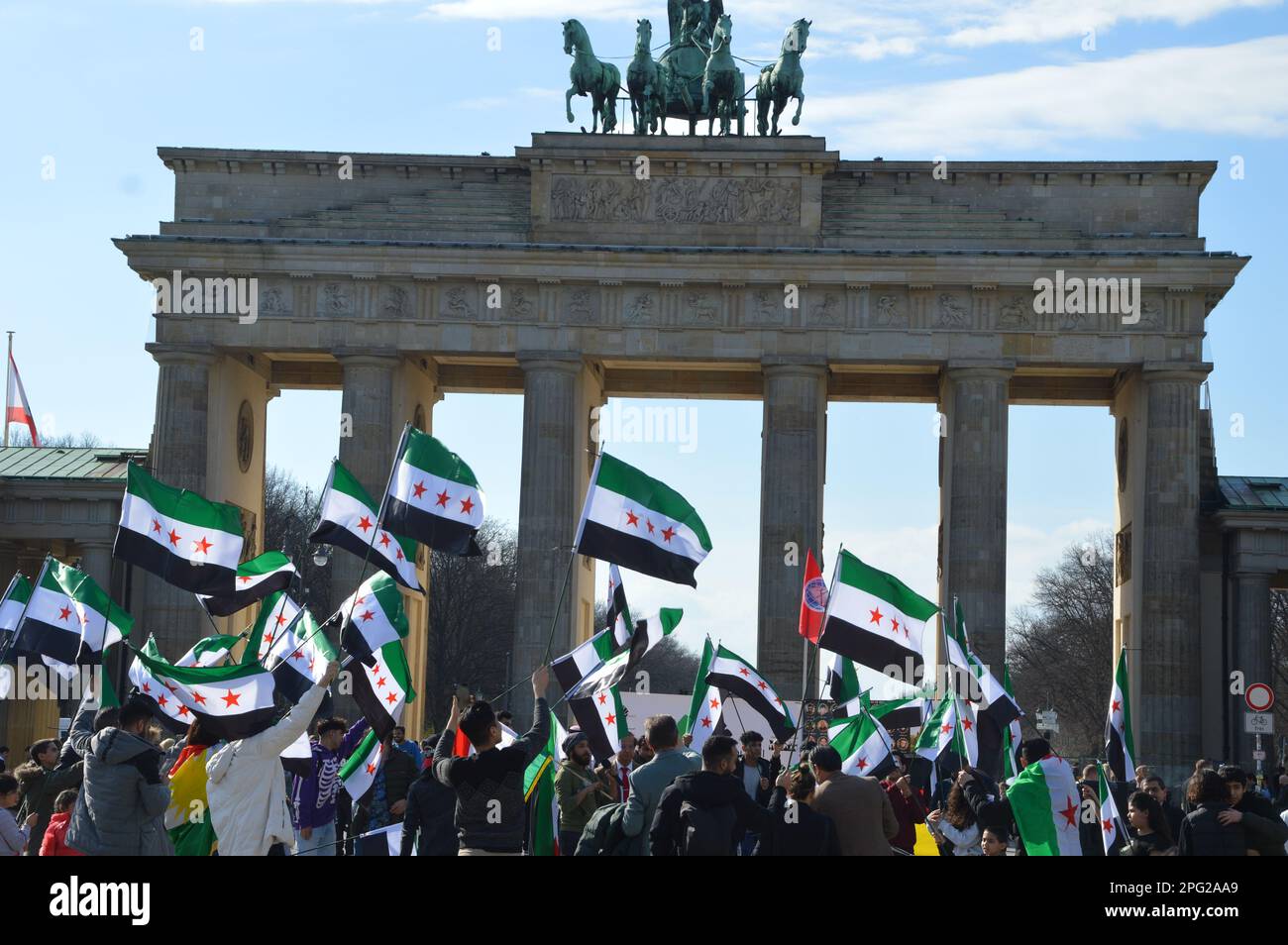 Berlin, Germany - March 18, 2023 - "Revolution until Victory" - Syrian ...
