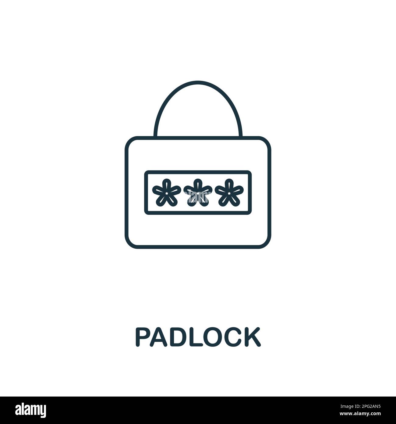 Data Encryption Line Icon Simple Element From Internet Security