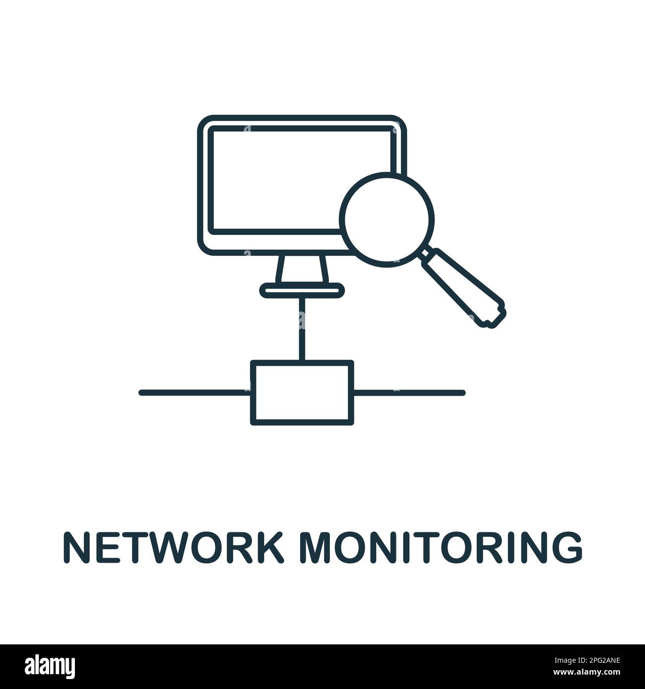 Id Pass line icon. Simple element from internet security collection ...