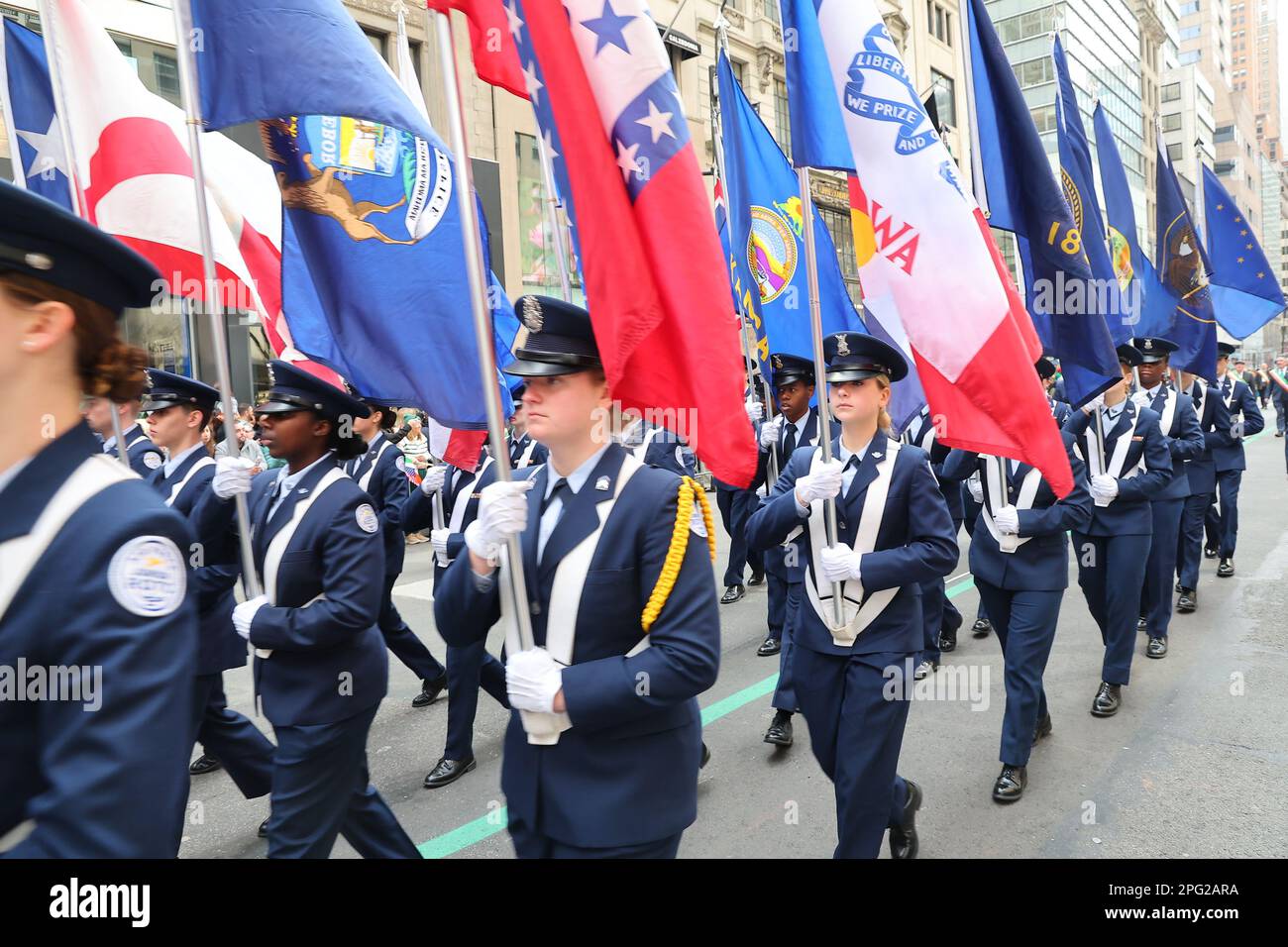 Randolph Macron Academy Band march in the St. Patrick's Day Parade on ...