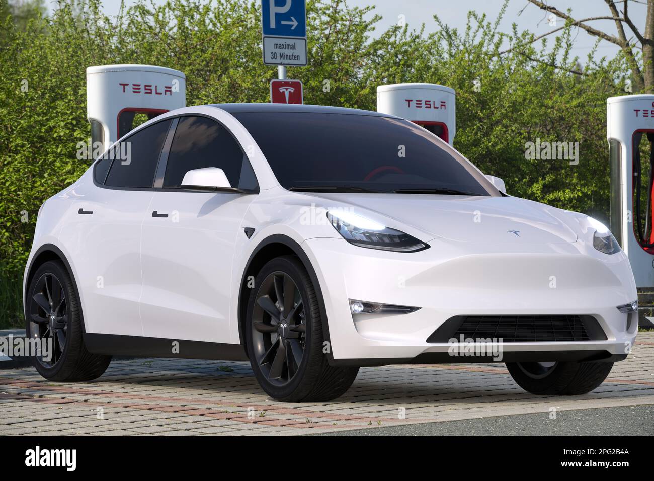 Tesla model y battery hi-res stock photography and images - Alamy