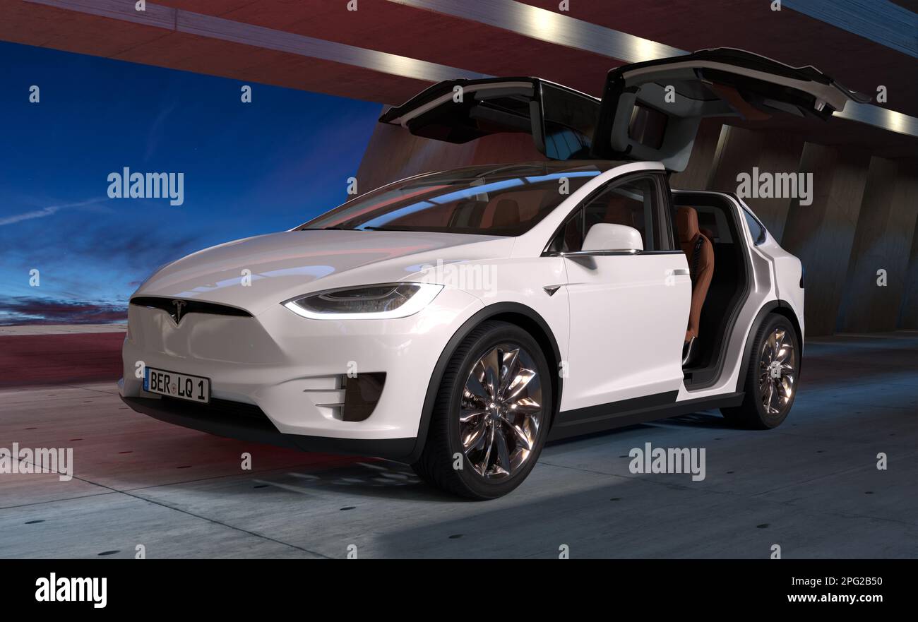Tesla Model X is an electric car unlike any other Stock Photo - Alamy