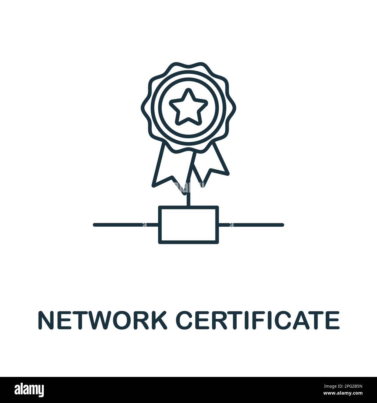 Monitoring Line Icon Simple Element From Internet Security Collection