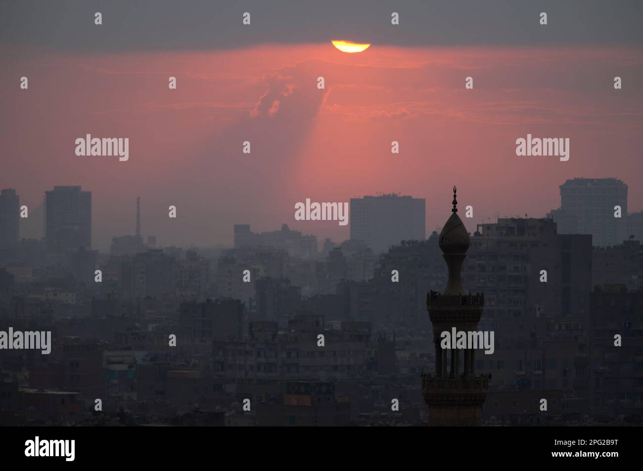 Cairo egypt cityscape sunset hi-res stock photography and images - Alamy