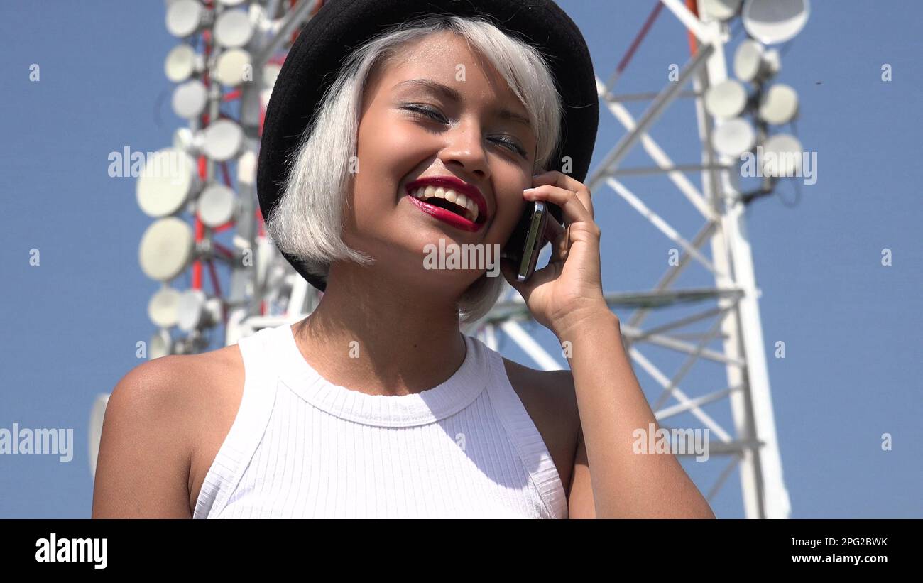 Happy cell gadget hi-res stock photography and images - Alamy