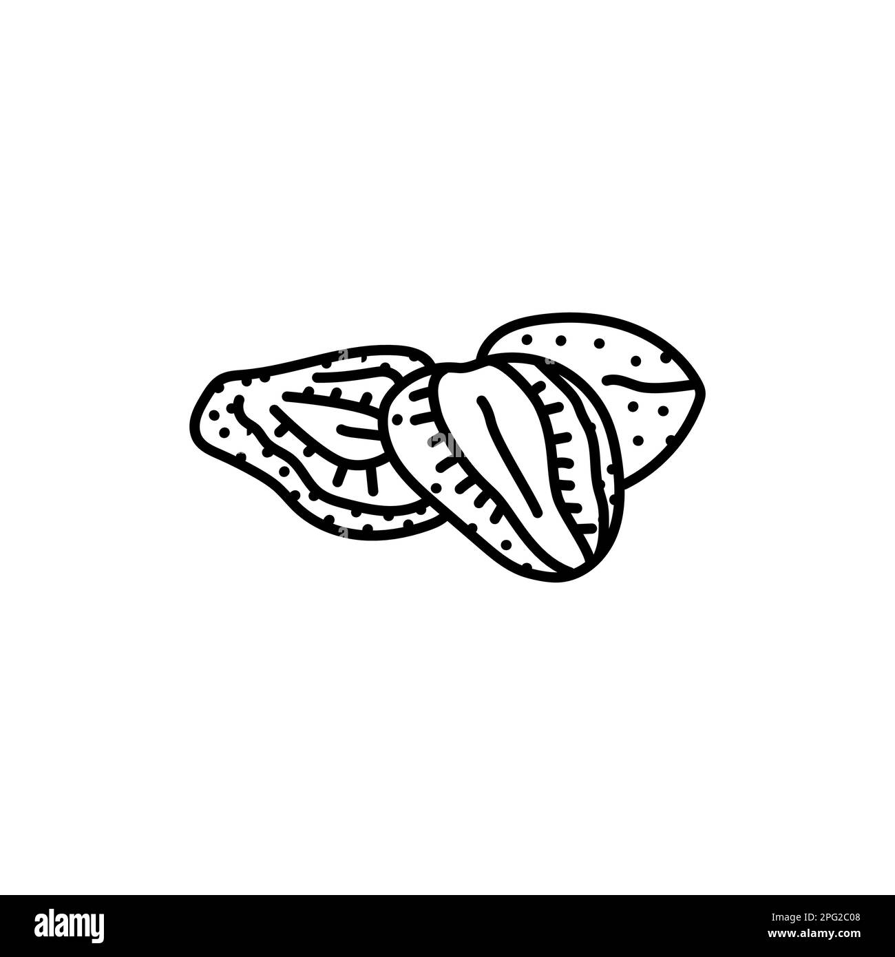 Dried Food Clipart Black