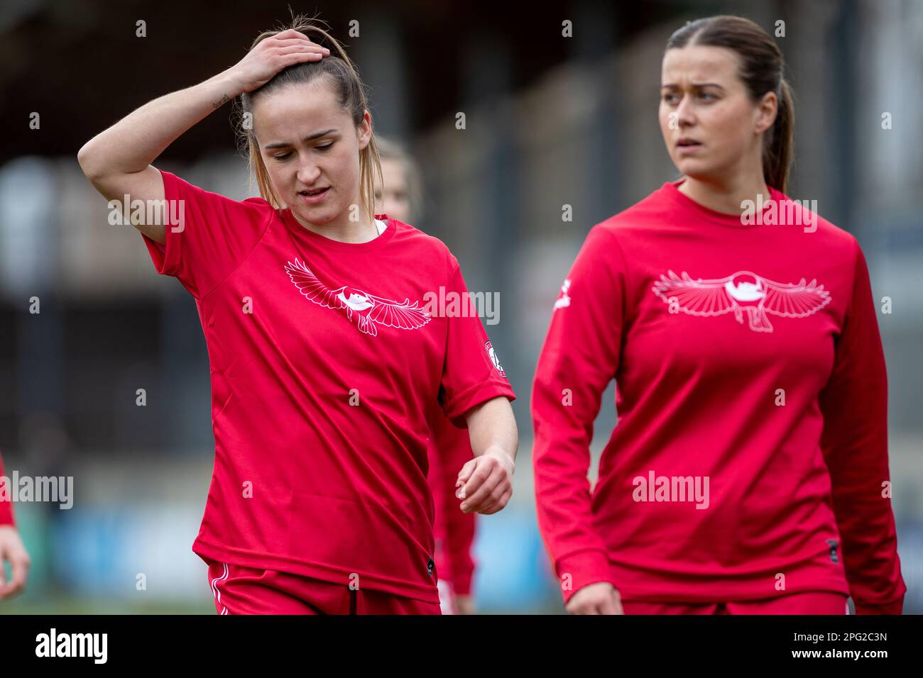 19 March 2023. Jasmine Bull, Chloe Bull. Barclays Women's Championship ...