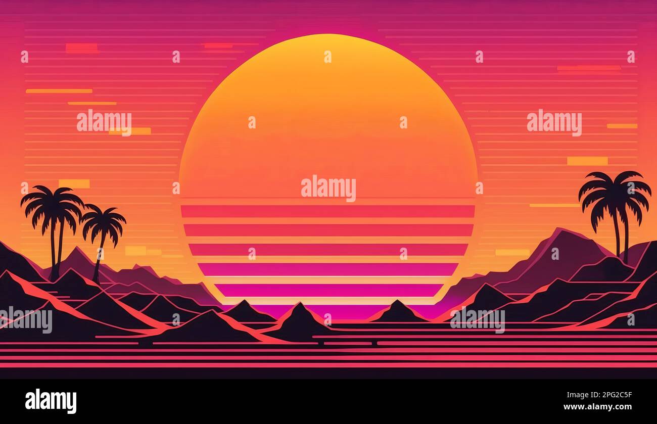 Retro beach hi-res stock photography and images - Alamy