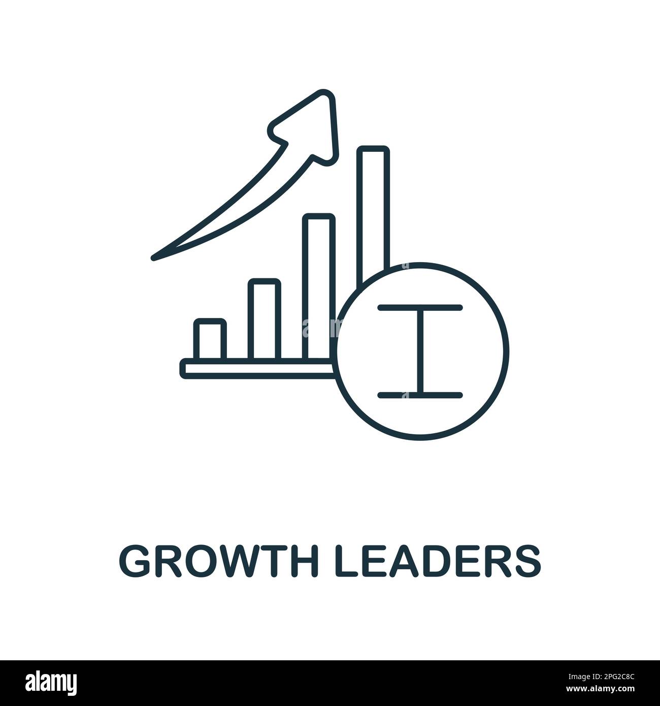 Growth Leaders line icon. Monochrome simple Growth Leaders outline icon ...