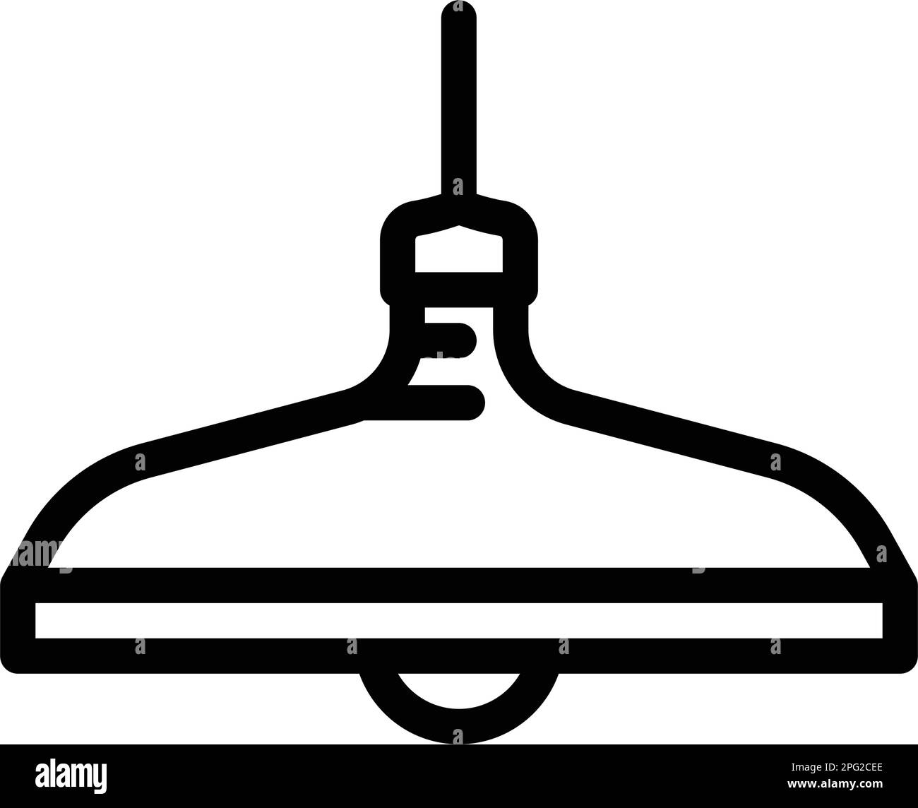 overhead lighting living room line icon vector illustration Stock ...
