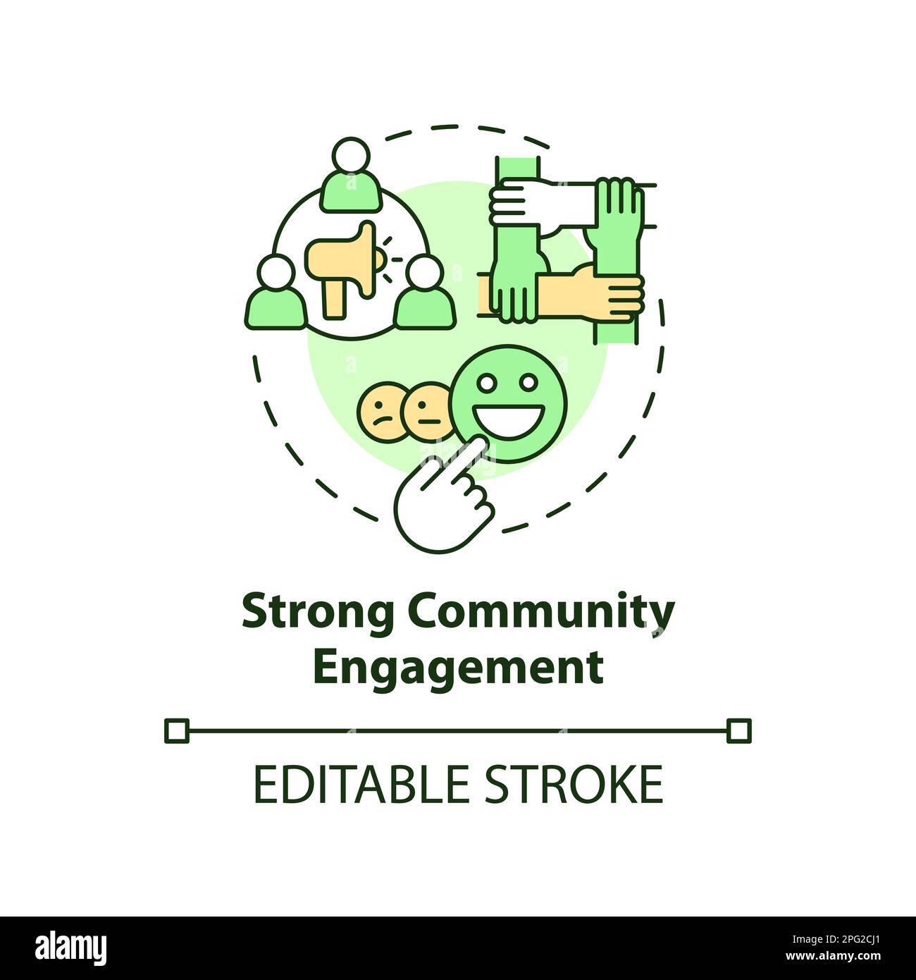 Community engagement activities Stock Vector Images - Alamy