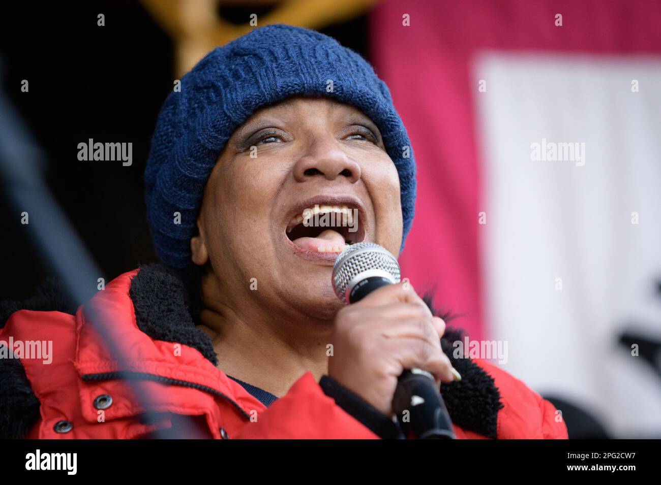 London, UK. 18 March, 2023. Diane Abbott, Labour party MP for Hackney ...