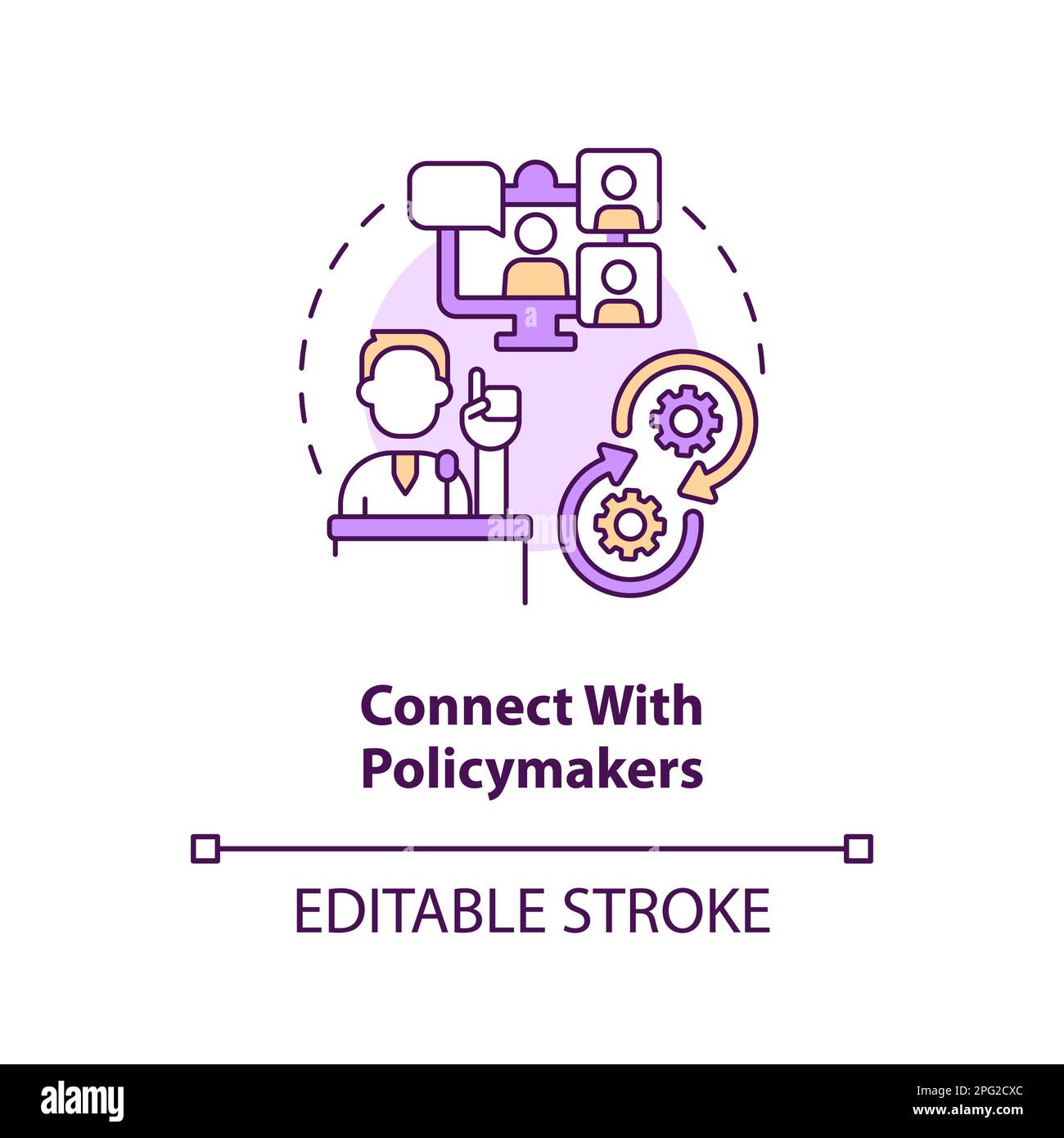 Social media advocacy concept Stock Vector Images - Alamy