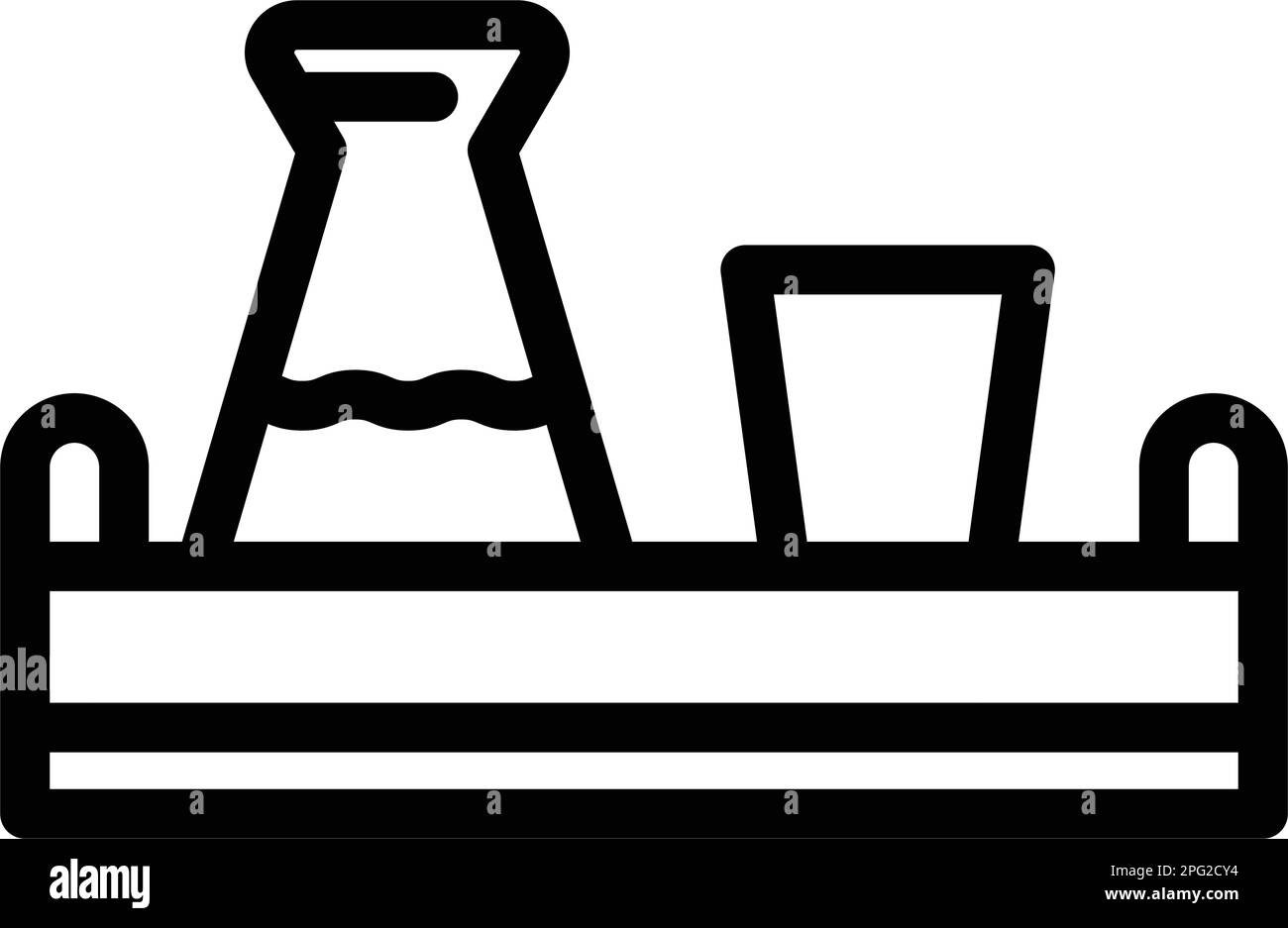 Retro wooden tray Stock Vector Images - Alamy