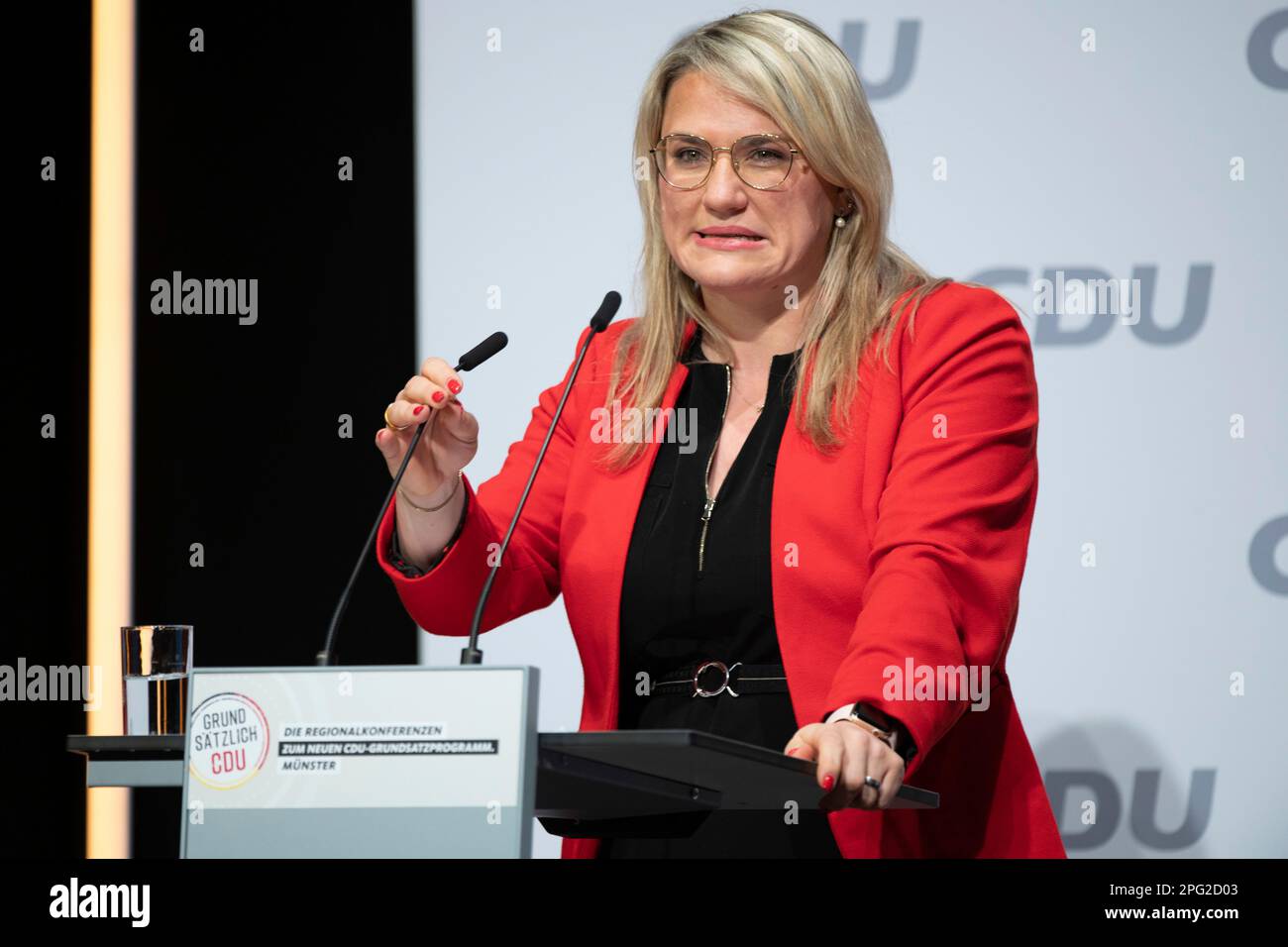 Muenster, Deutschland. 10th Mar, 2023. Christina STUMPP, deputy general ...