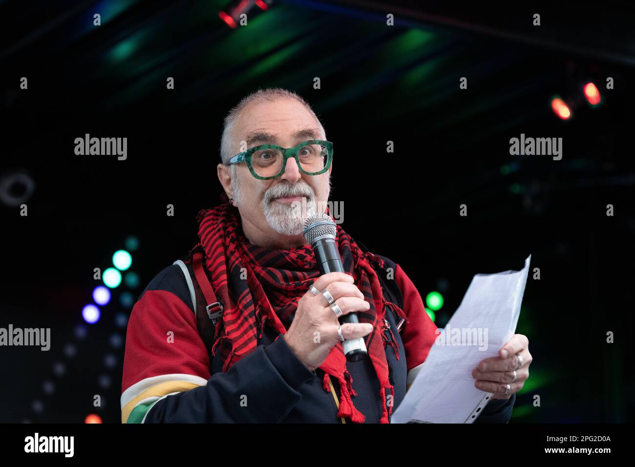 London, UK. 18 March, 2023. Historian and activist David Rosenberg ...