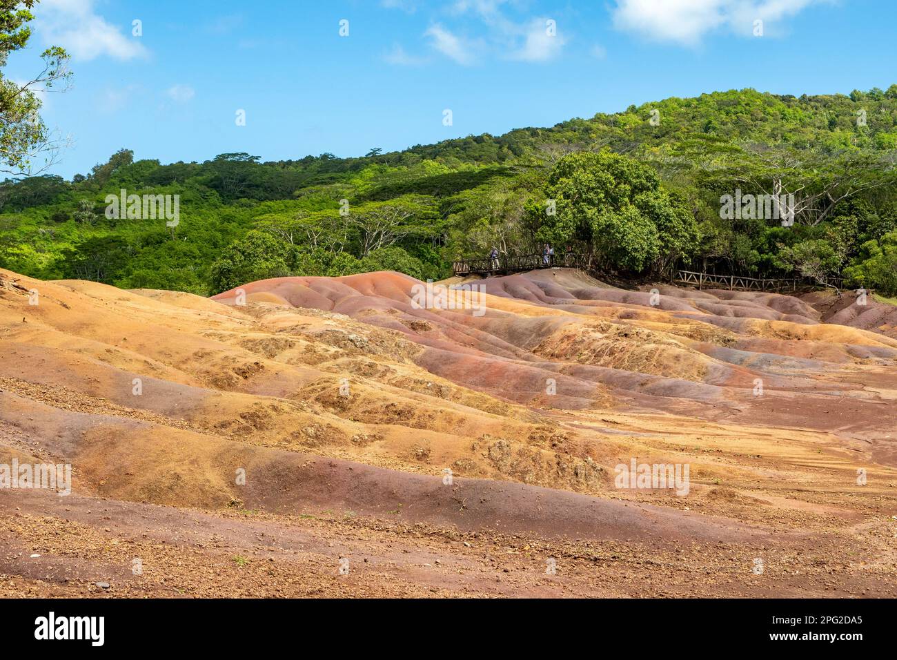 Chamarel Coloured Earth, Chamarel, Mauritius Stock Photo - Alamy