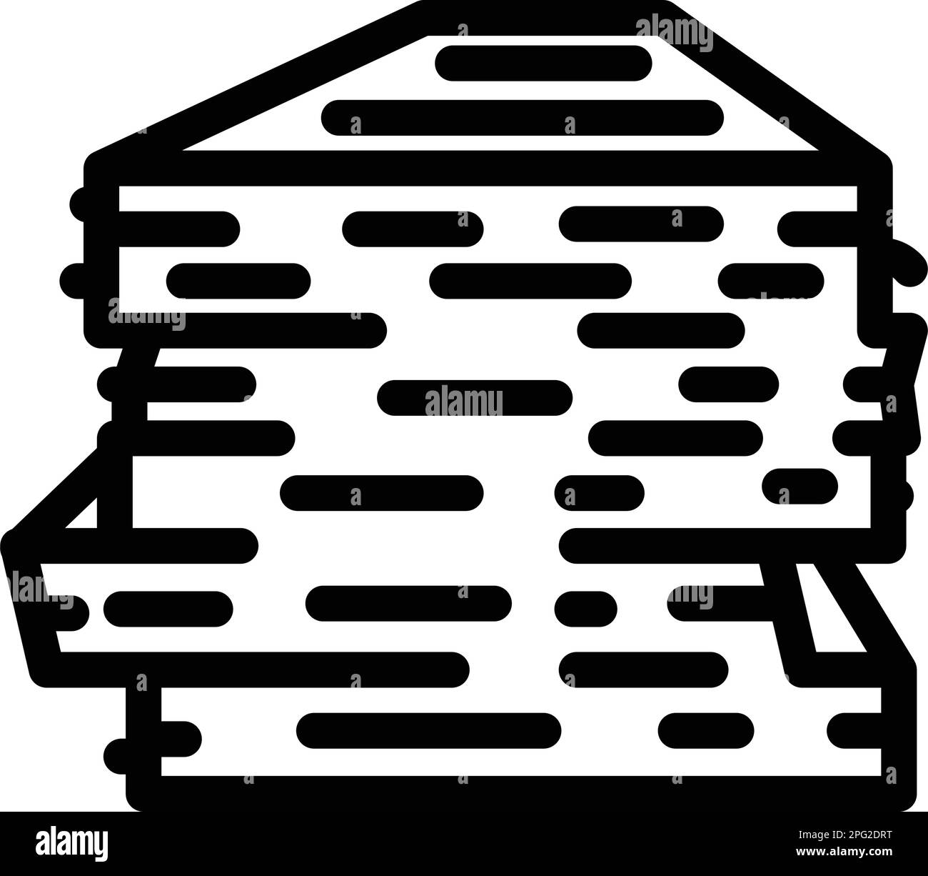 stack paper document line icon vector illustration Stock Vector Image ...