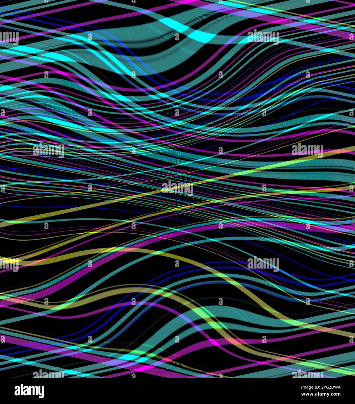 Abstract and contemporary digital art wave design Stock Photo - Alamy