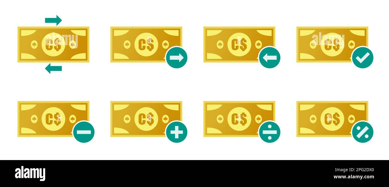 Canadian dollar vector icon Stock Vector Images - Alamy
