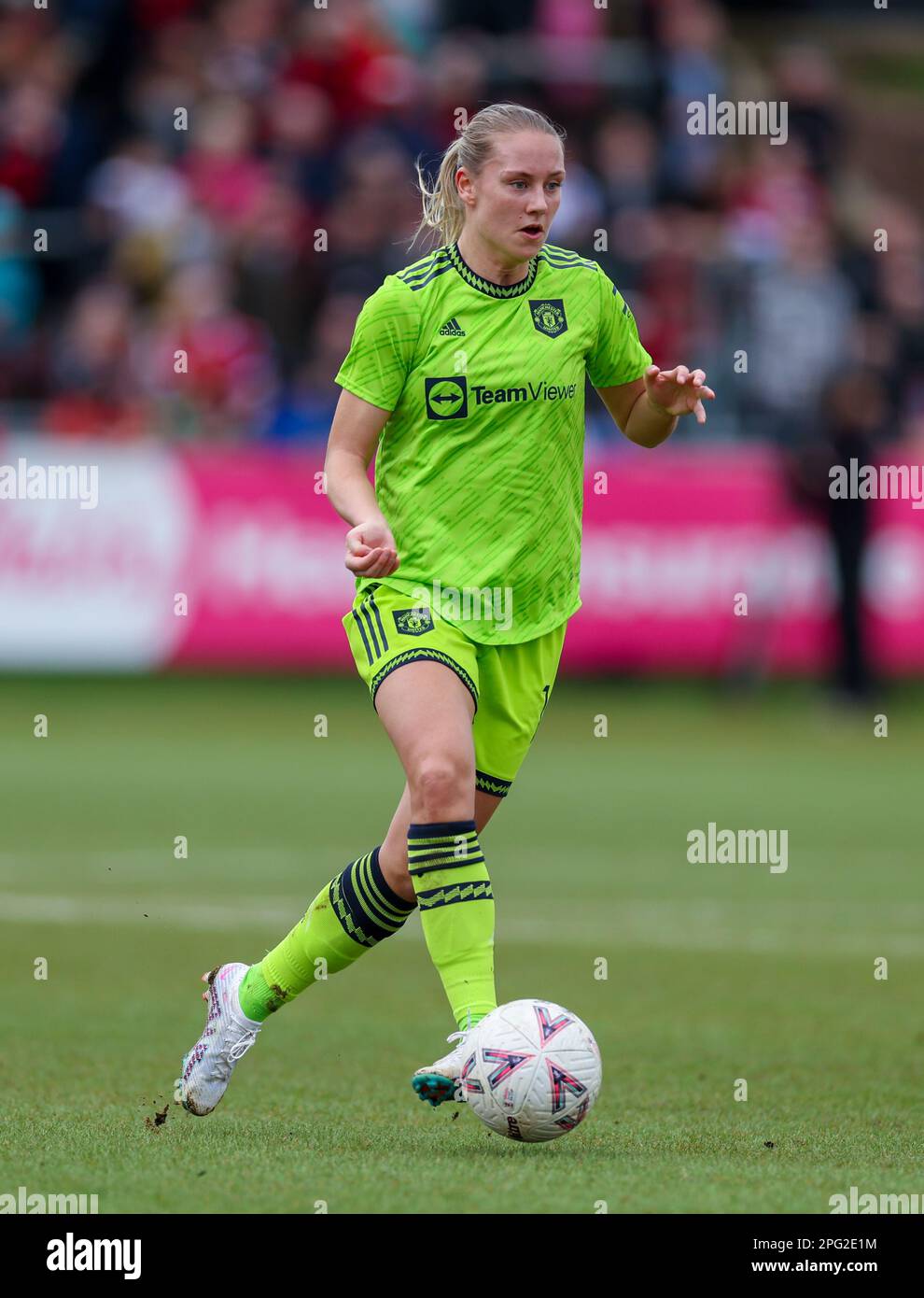 Manchester United's Lisa Naalsund in action during the Vitality Women's ...