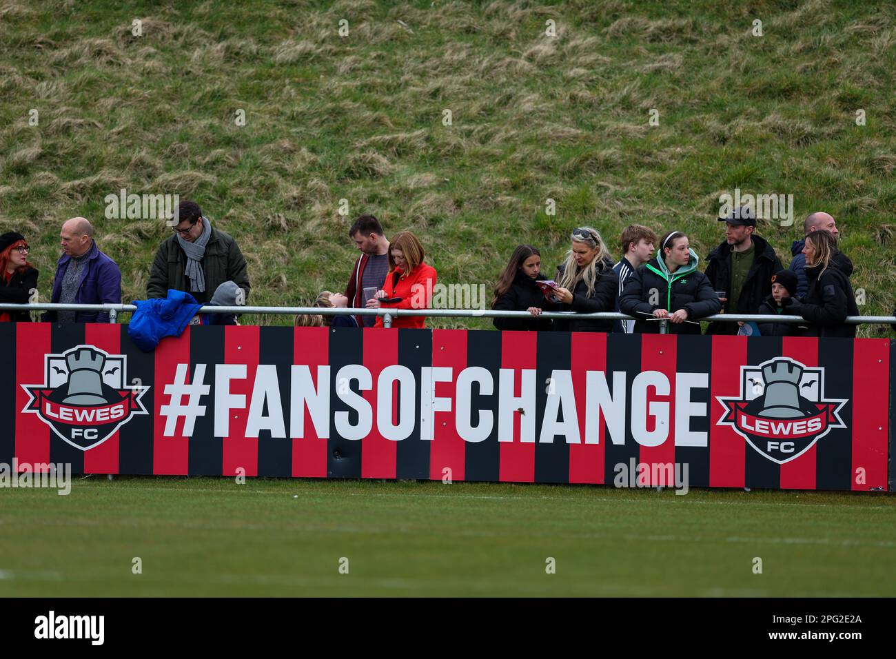 General view of fans watching during the Vitality Women's FA Cup ...