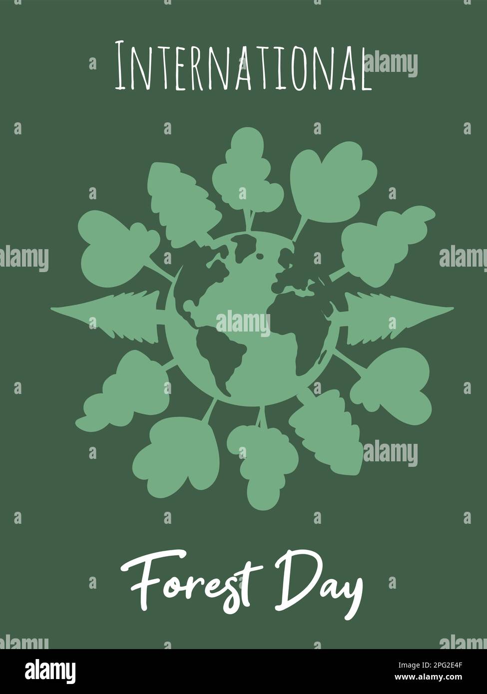 International day of Forest, March 21. Holiday concept, go green ...
