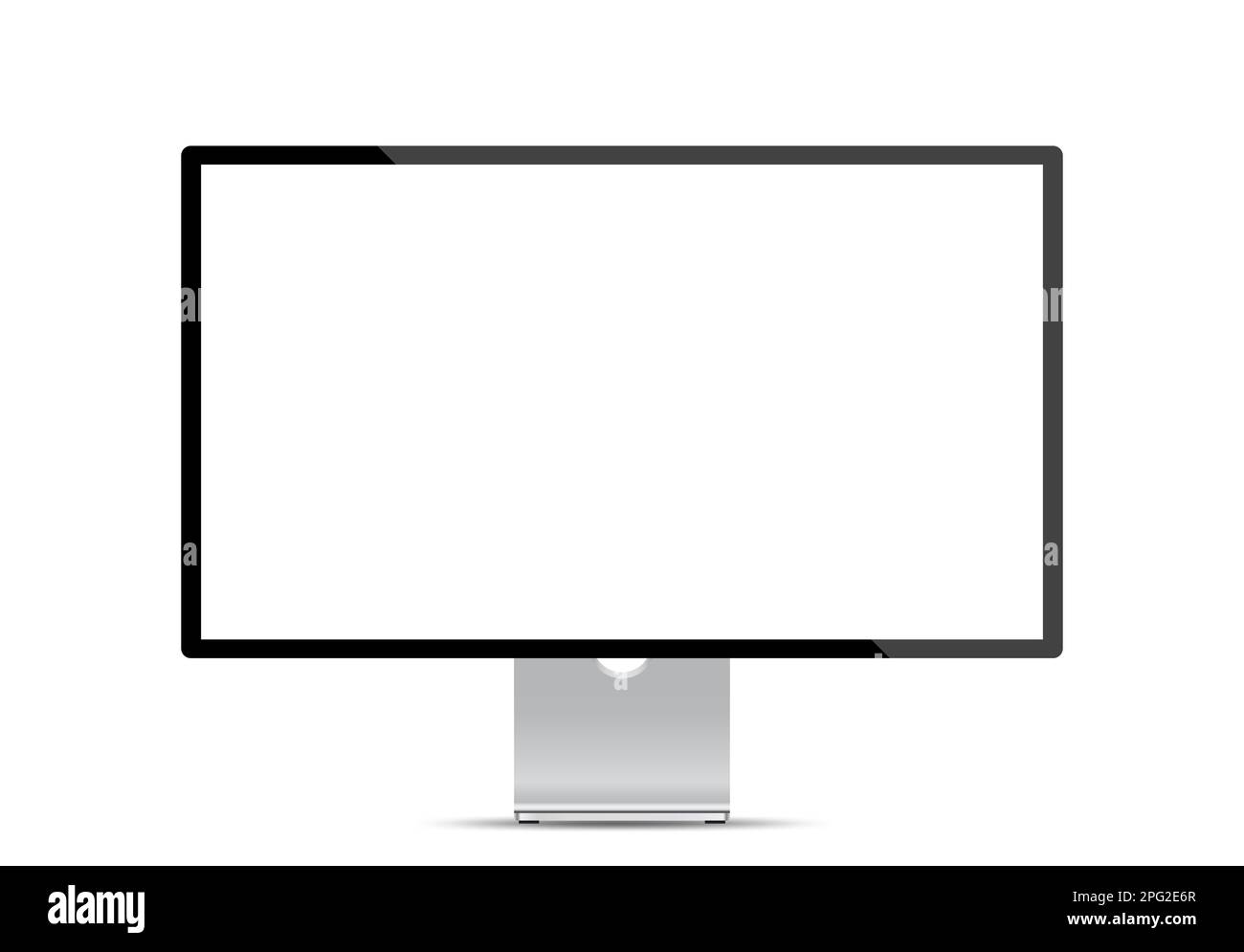 Studio Display computer monitor mockup isolated on white background ...