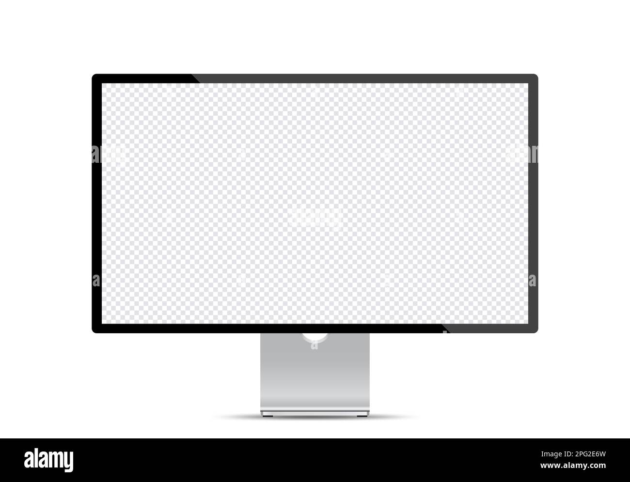 Studio Display computer monitor mockup isolated on white background ...