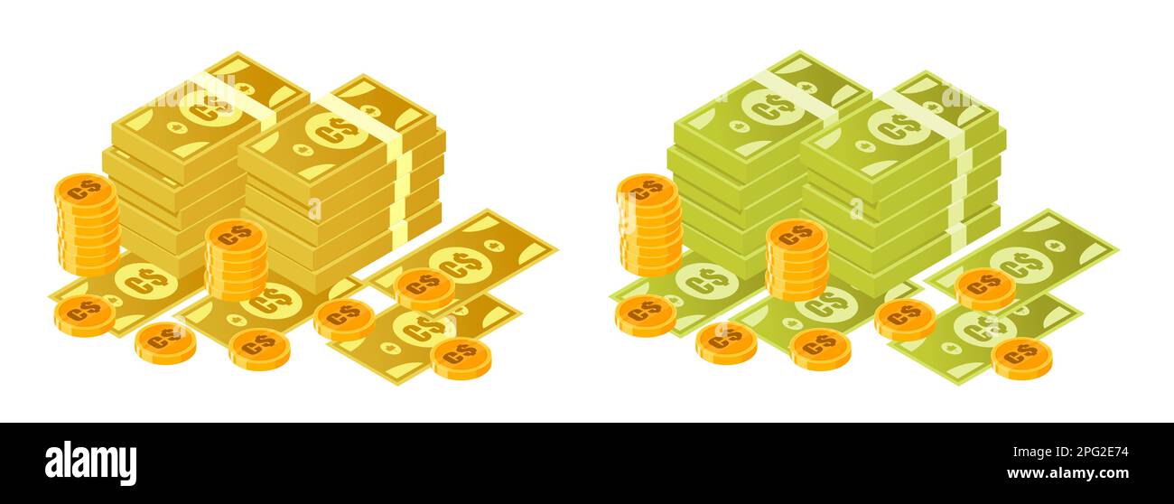 Canadian money stack Stock Vector Images - Alamy