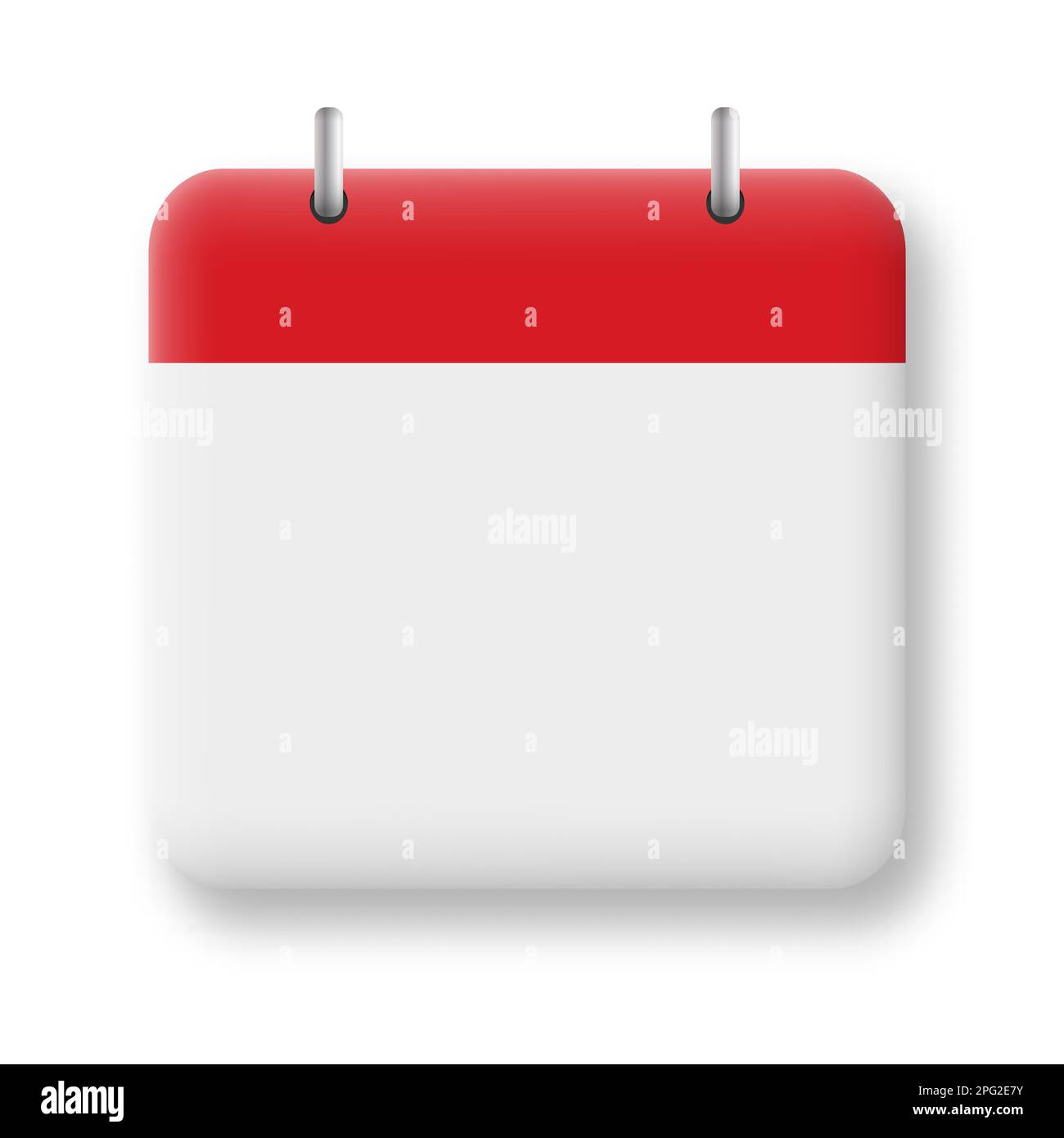 Calendar date 3d icon. Vector illustration isolated on white background ...