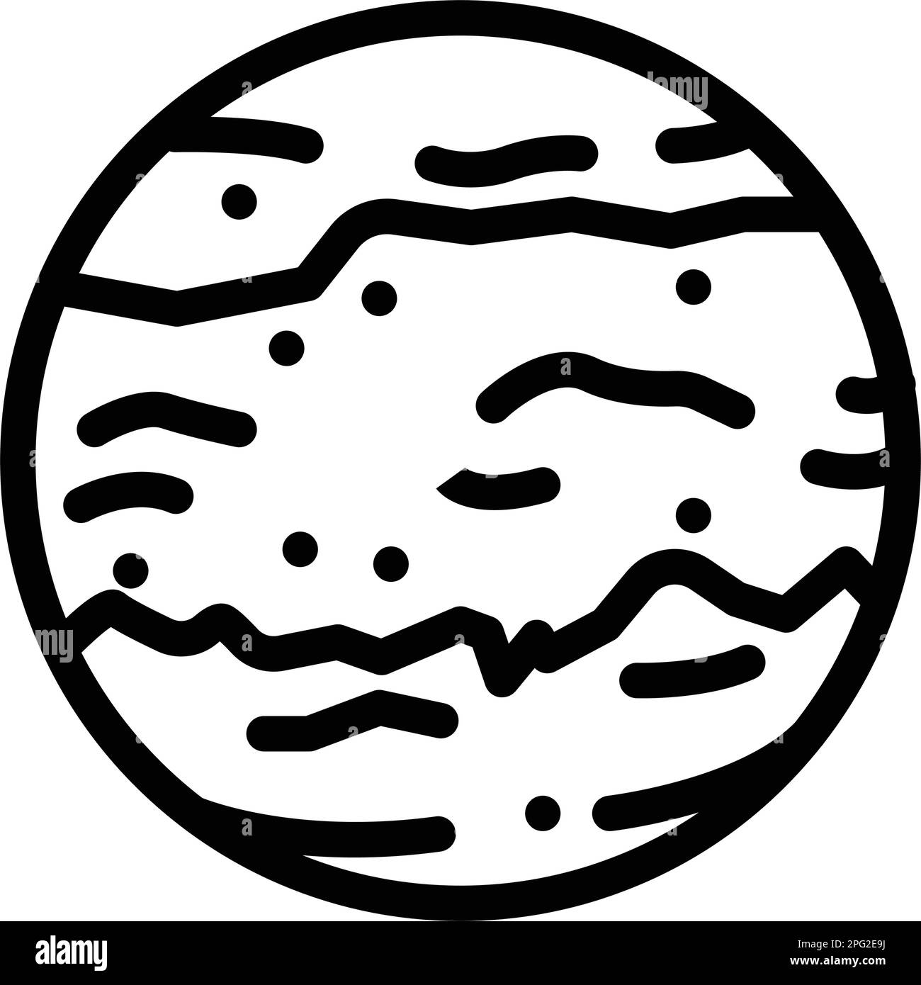 mars planet line icon vector illustration Stock Vector Image & Art - Alamy