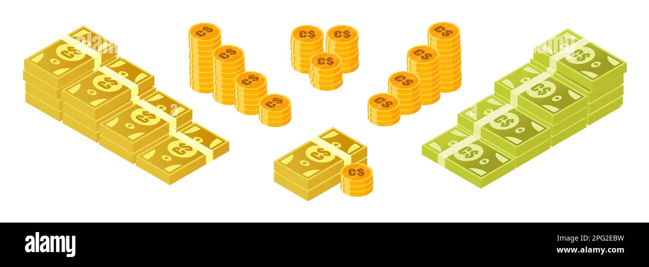 Canadian money stack Stock Vector Images - Alamy