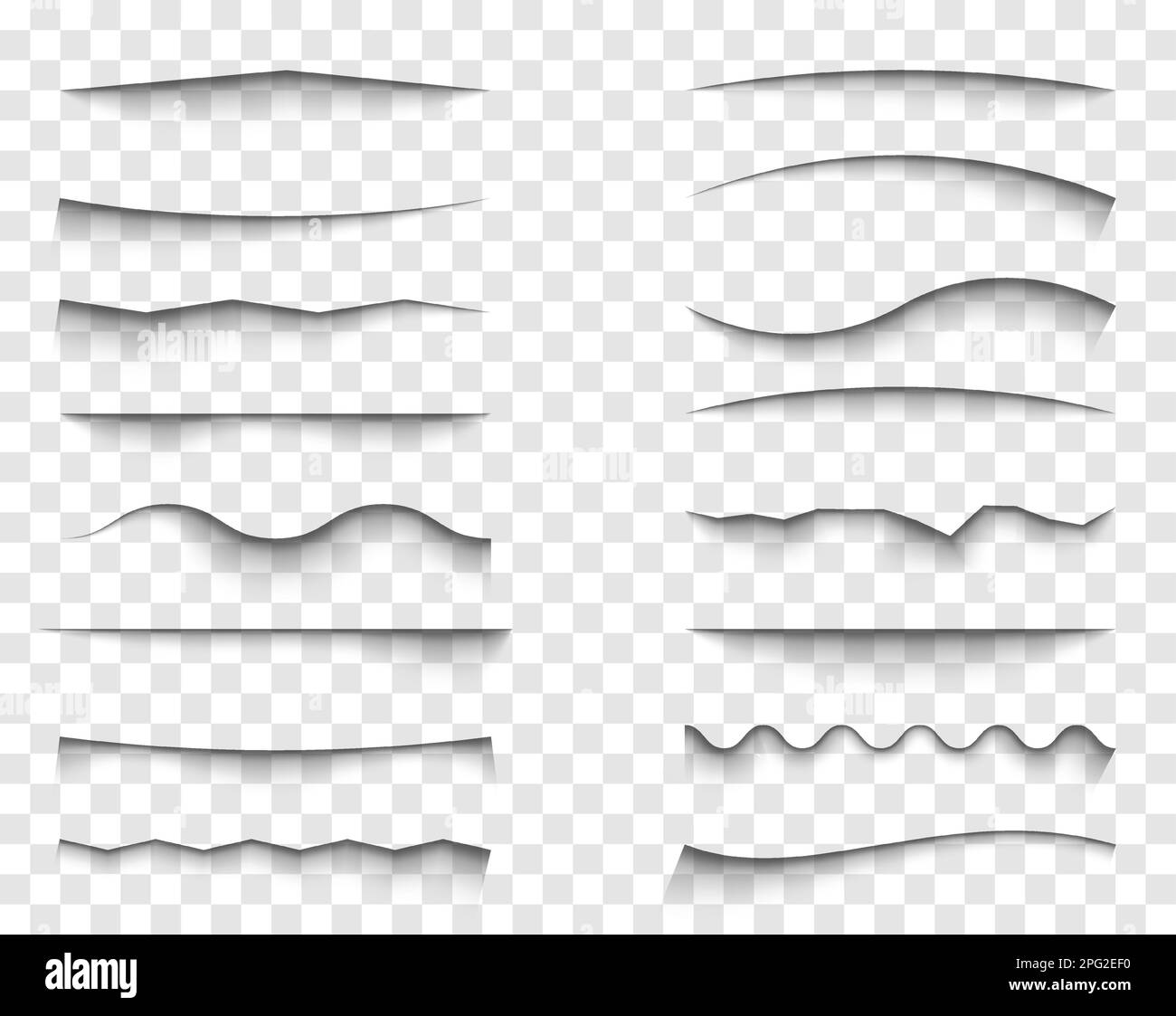 Realistic overlay transparent shadow effects. Vector illustration Stock ...