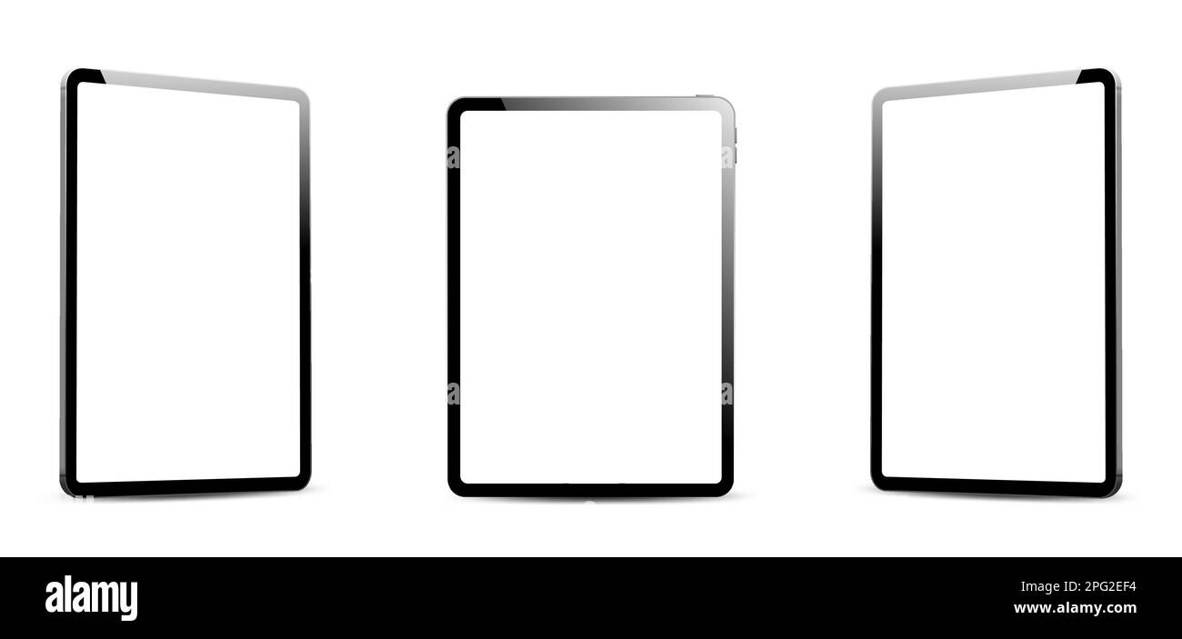 Realistic tablet mockup with blank screen. tablet vector isolated on ...