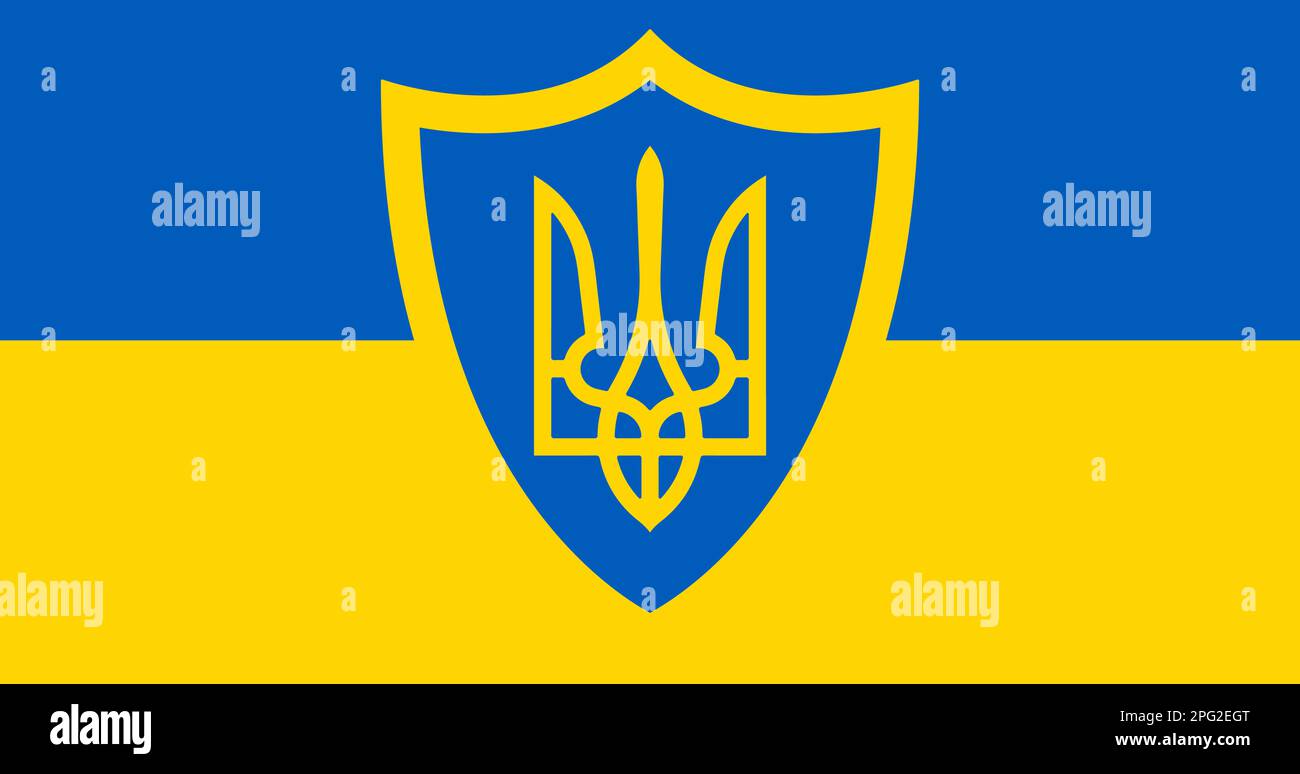 Shield with Ukraine flag icons set. Vector isollaed safety protect ...