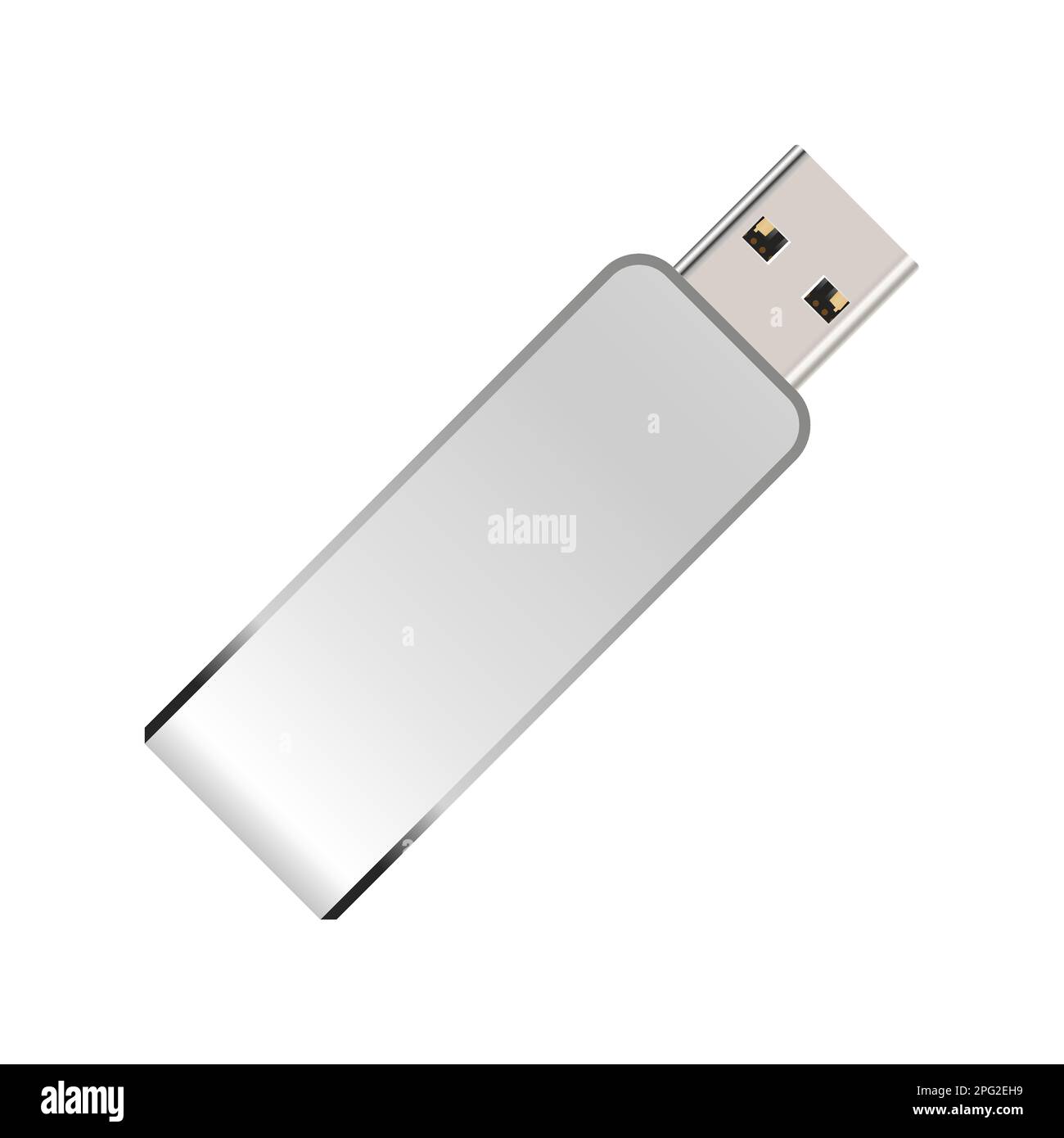 USB flash drive in vector on white background Stock Vector Image & Art ...
