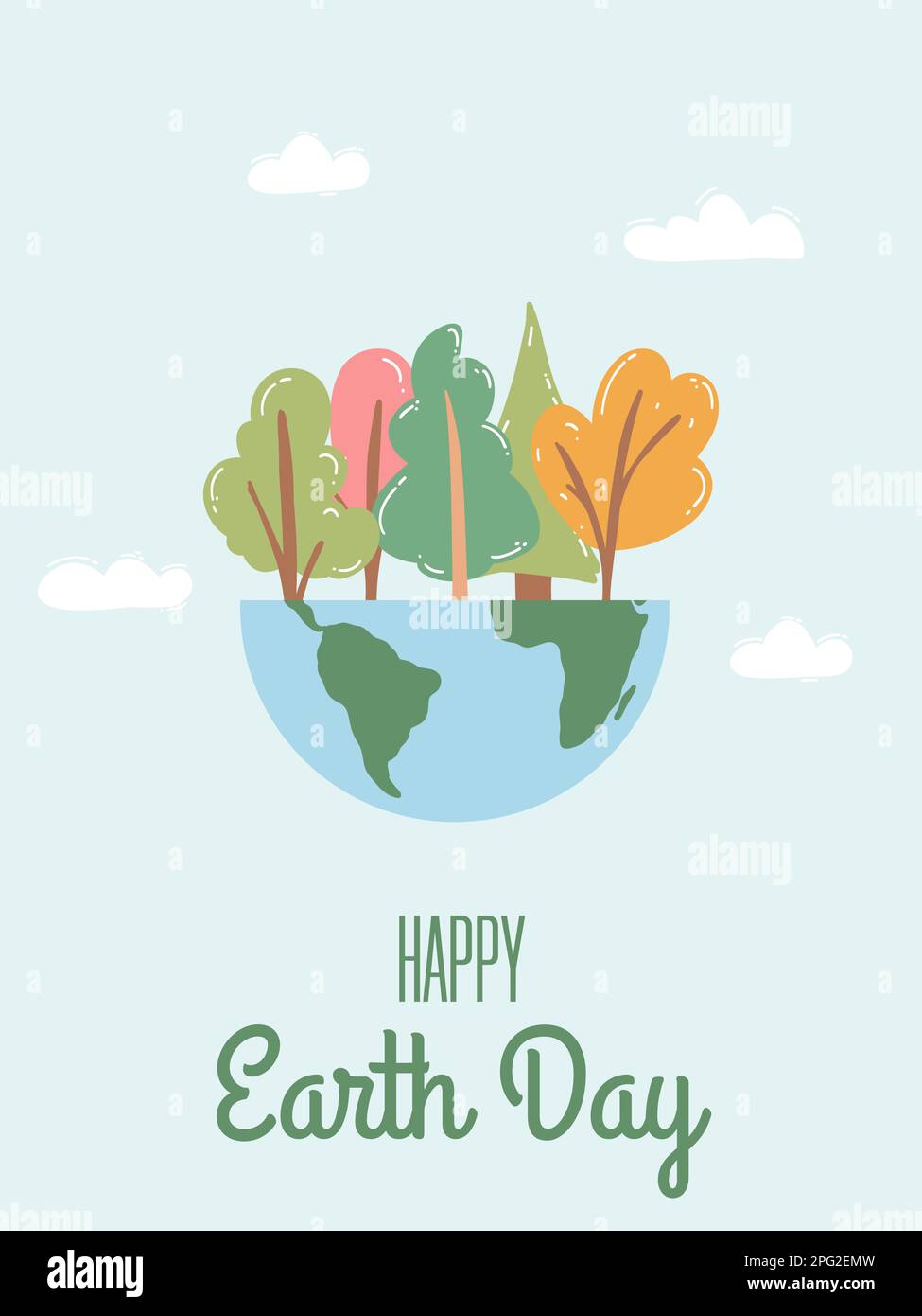 Happy Earth Day. Concept of caring for nature, environmental problems ...